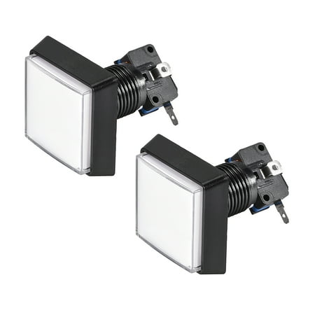 Game Push Button 50x50 Square 12V LED Illuminated Push Button Switch with Micro switch for ...