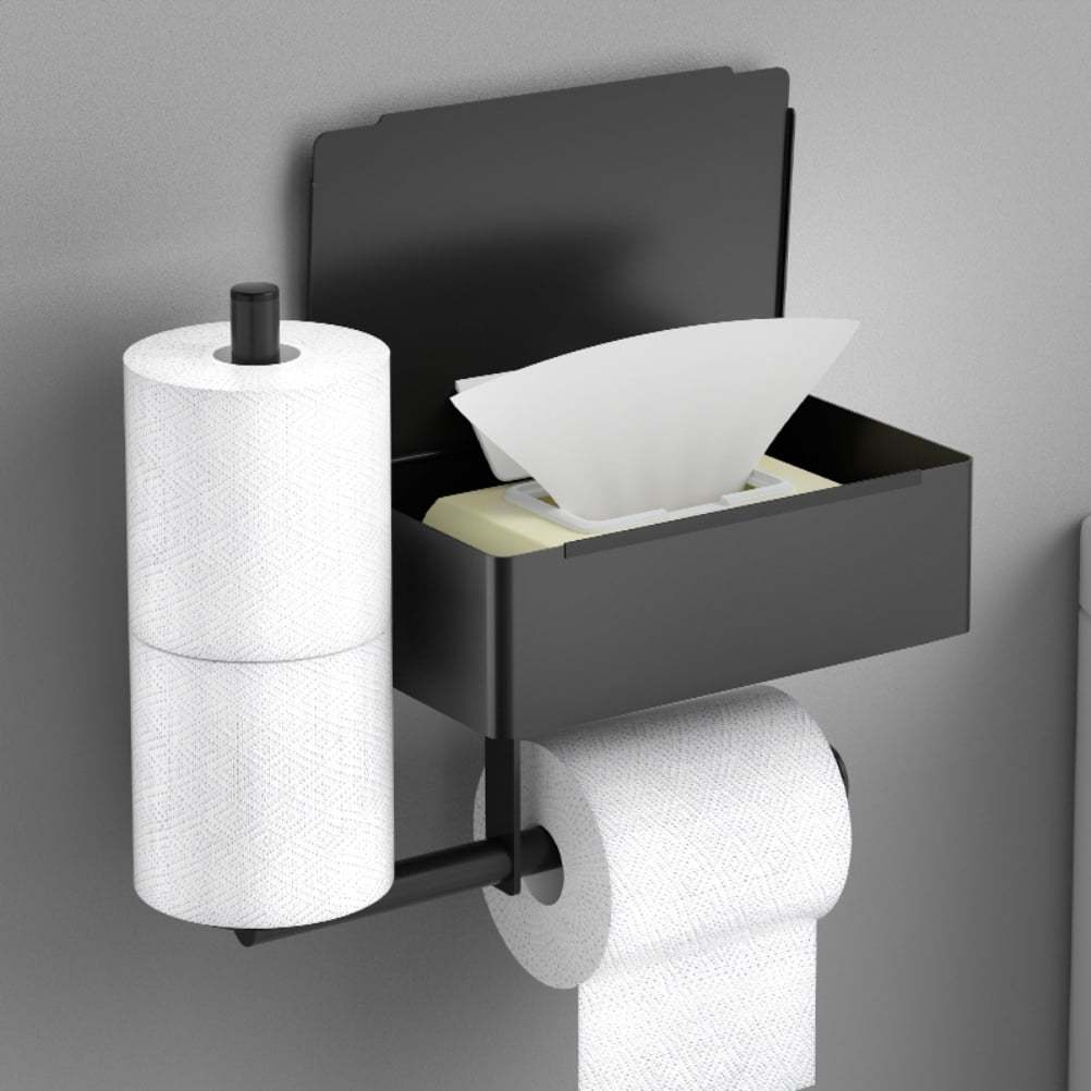 Paper Holderwith Wet Wipe Box,Toilet Paper Holder with Toilet Paper ...