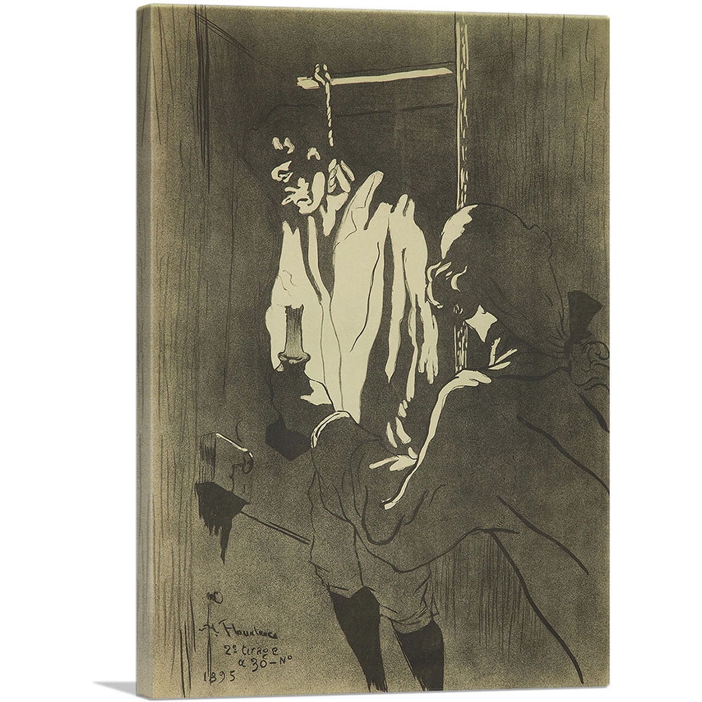 ARTCANVAS Hanging Man 1895 Canvas Art Print by Henri De Toulouse ...