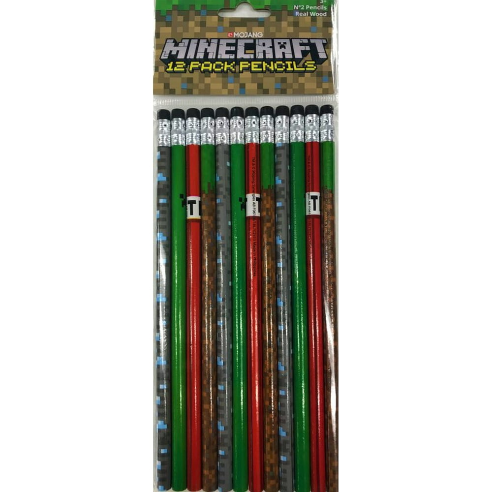 Minecraft Pencils, 12 Count - Walmart.com - Walmart.com