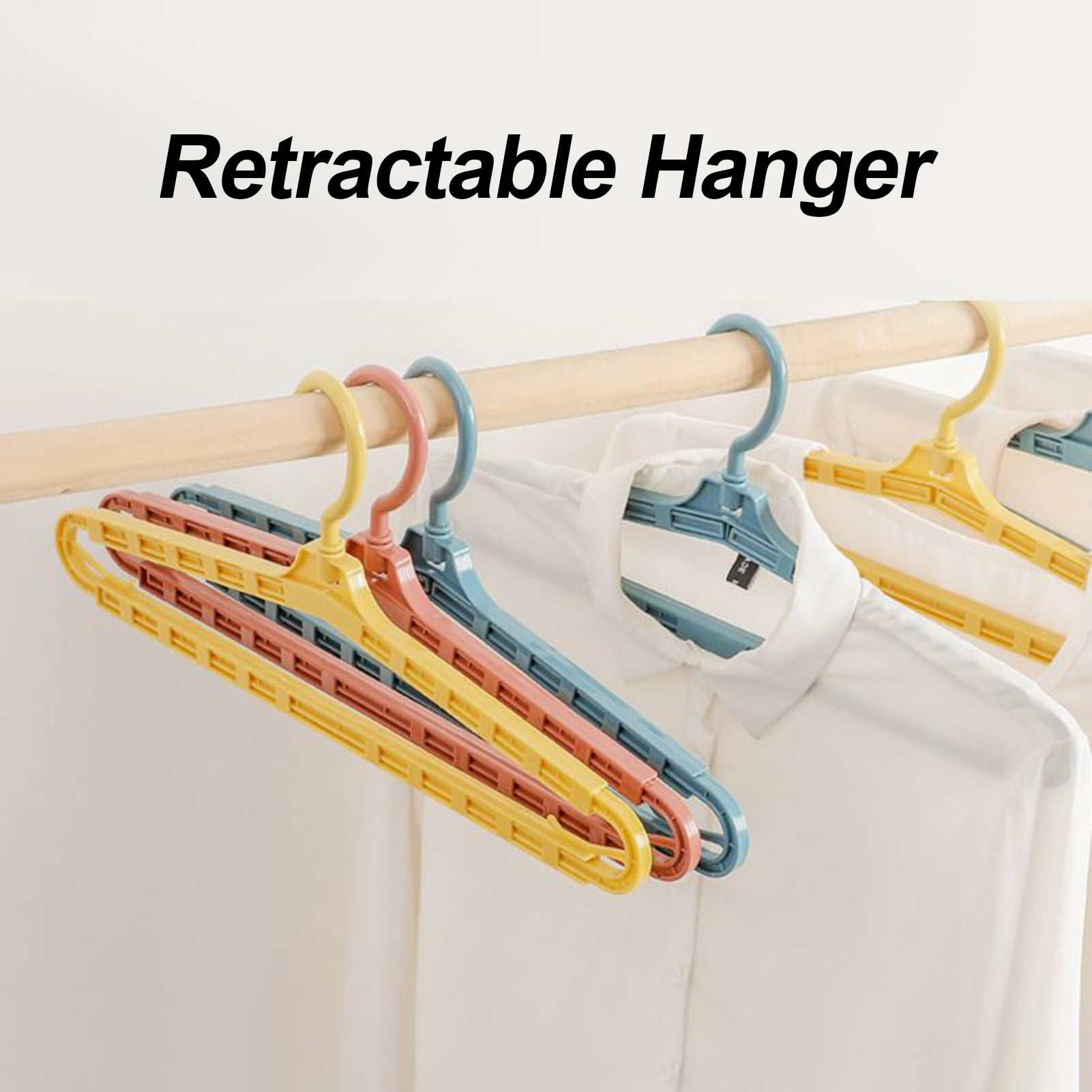 Ayyufe Closet Hanger Dry Clothes Swivel Hook Useful Anti-drop Clothes ...