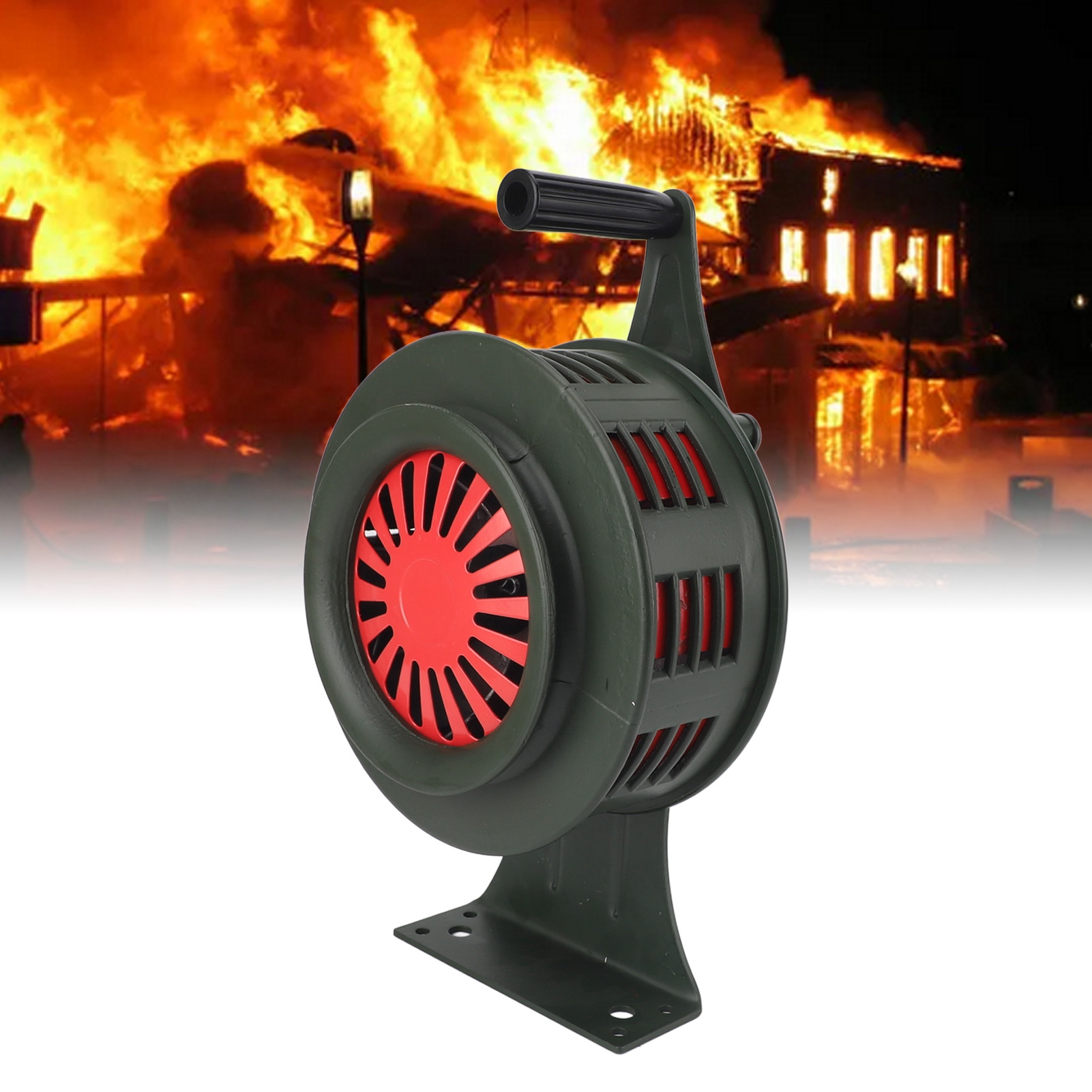 Bocina de Manivela Sirena Ruidosa 125 DB ALARMA DE SONIDO DE EMERGENCIA DE ALEACION DE ALUMINIO ...