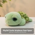 Abbraccia Big-Eyed Turtle Plush Toy, Soft Pillow, Cute Stuffed Animal ...