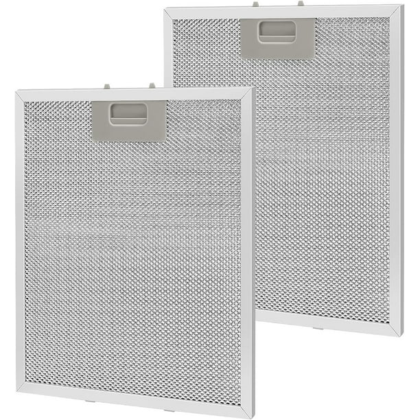 Reemplazo de filtro de campana extractora, 2 filtros de grasa de campana de malla de aluminio de ...