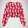 asdoklhq Cute Crop Hoodies Family Party Celebration Women's Fashion ...