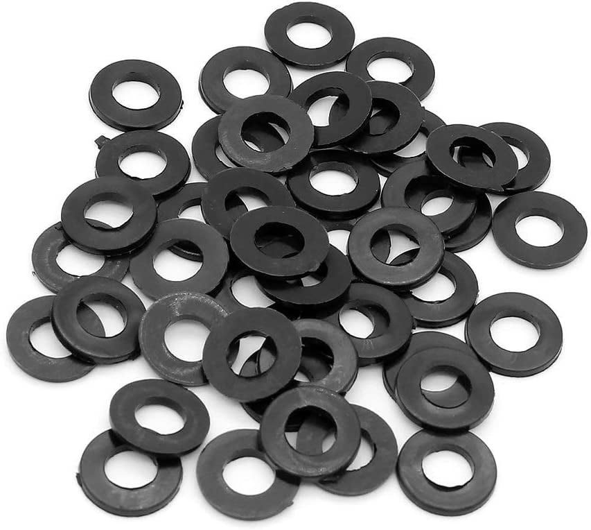 Arandelas planas de nailon ShuxiuWang 350 Uds. Kit surtido de arandelas espaciadoras redondas M2 ...
