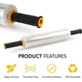 15 Inch Clear Stretch Wrap Roll with Handles (1 Roll-1000 Feet) Heavy ...