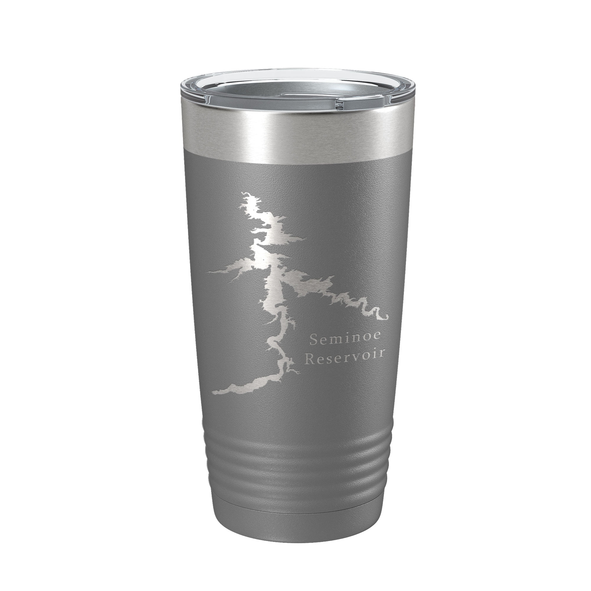 Seminoe Reservoir Tumbler Lake Map Travel Mug Insulated Laser Engraved ...