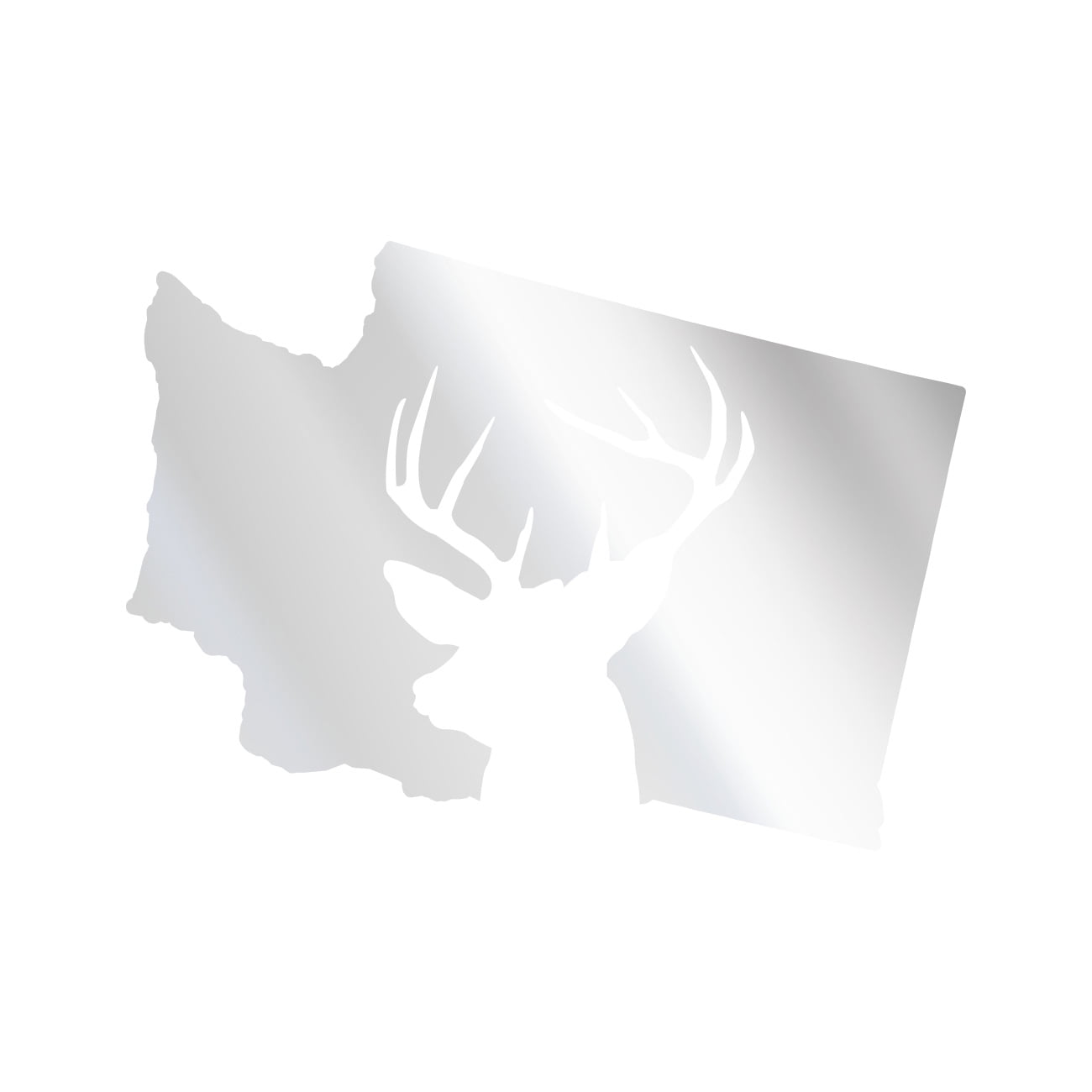 Washington Deer State Sticker Decal Die Cut - Self Adhesive Vinyl ...