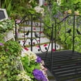 Winado Garden Bridge Decorative Footbridge Metal Arch with Bird ...
