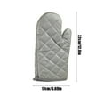 Fridja 1Pcs Oven Mitts, 12.6x6.69in Silver Heat Resistants High ...