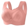 Agkizg Plus Size Bras for Women Push Up Solid Color Side Support ...