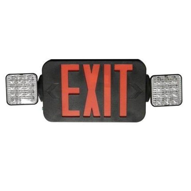 Morris Products 73443 Square Head LED Combo Exit & Emergency Light High ...