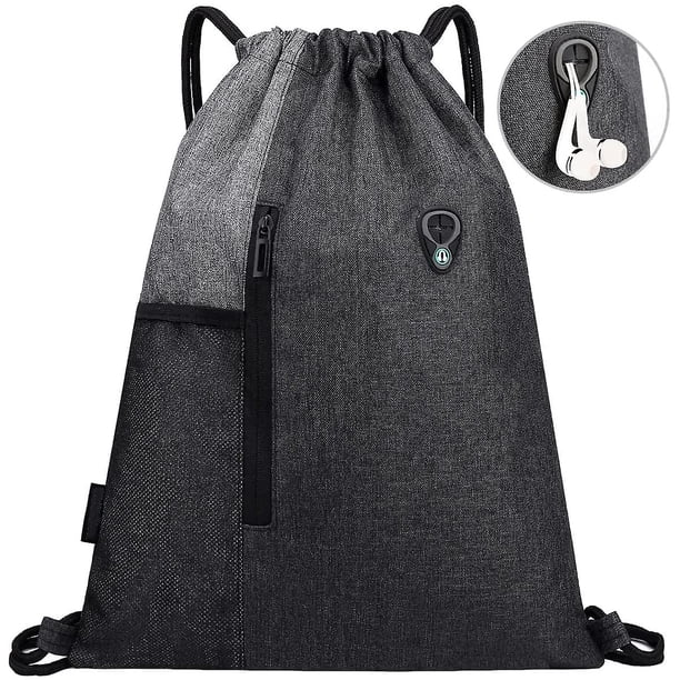 Unisex Drawstring Waterproof Oxford Backpack, Sports Gym Bag With ...