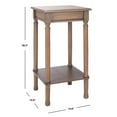 Free Shipping! SAFAVIEH Tinsley Solid Rustic Square Accent Table, Brown ...