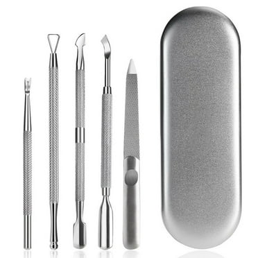 Professional Stainless Steel Spoon Cuticle Pusher Remover Cleaner Nail ...