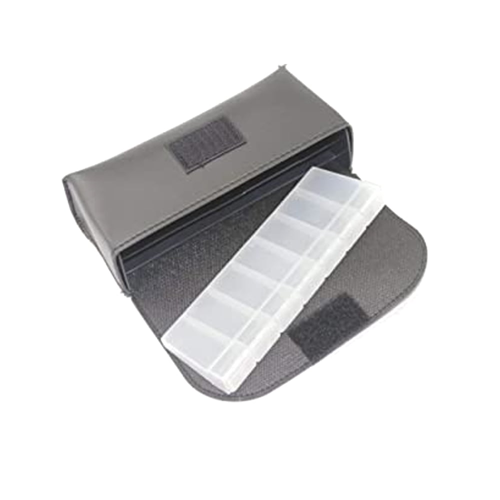 Collections Etc Dual Eyeglass and Pill Box Travel Case Black - Walmart.com