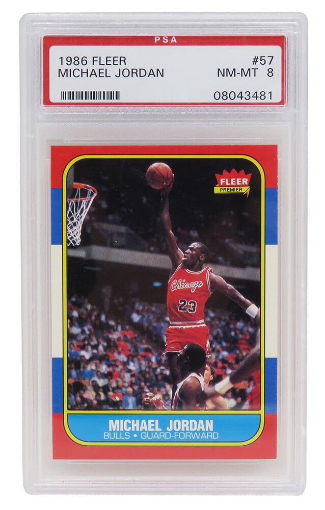 Michael Jordan (Chicago Bulls) 1986 Fleer Basketball #57 RC Rookie Card ...