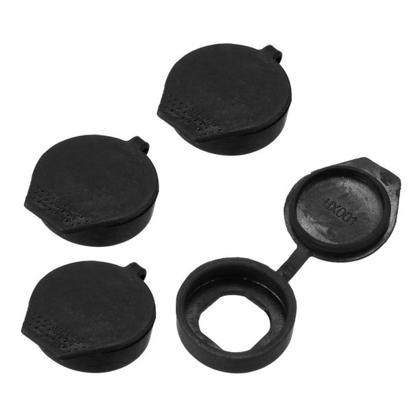 4 PCS Black Rubber Key Panel Cam Lock Dust Cover Waterproof Cap ...
