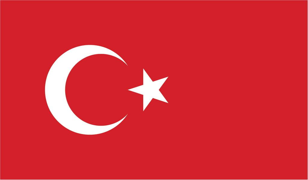 2-Pack Turkey Flag Decal Sticker | 5-Inches By 3-Inches | Laminated ...