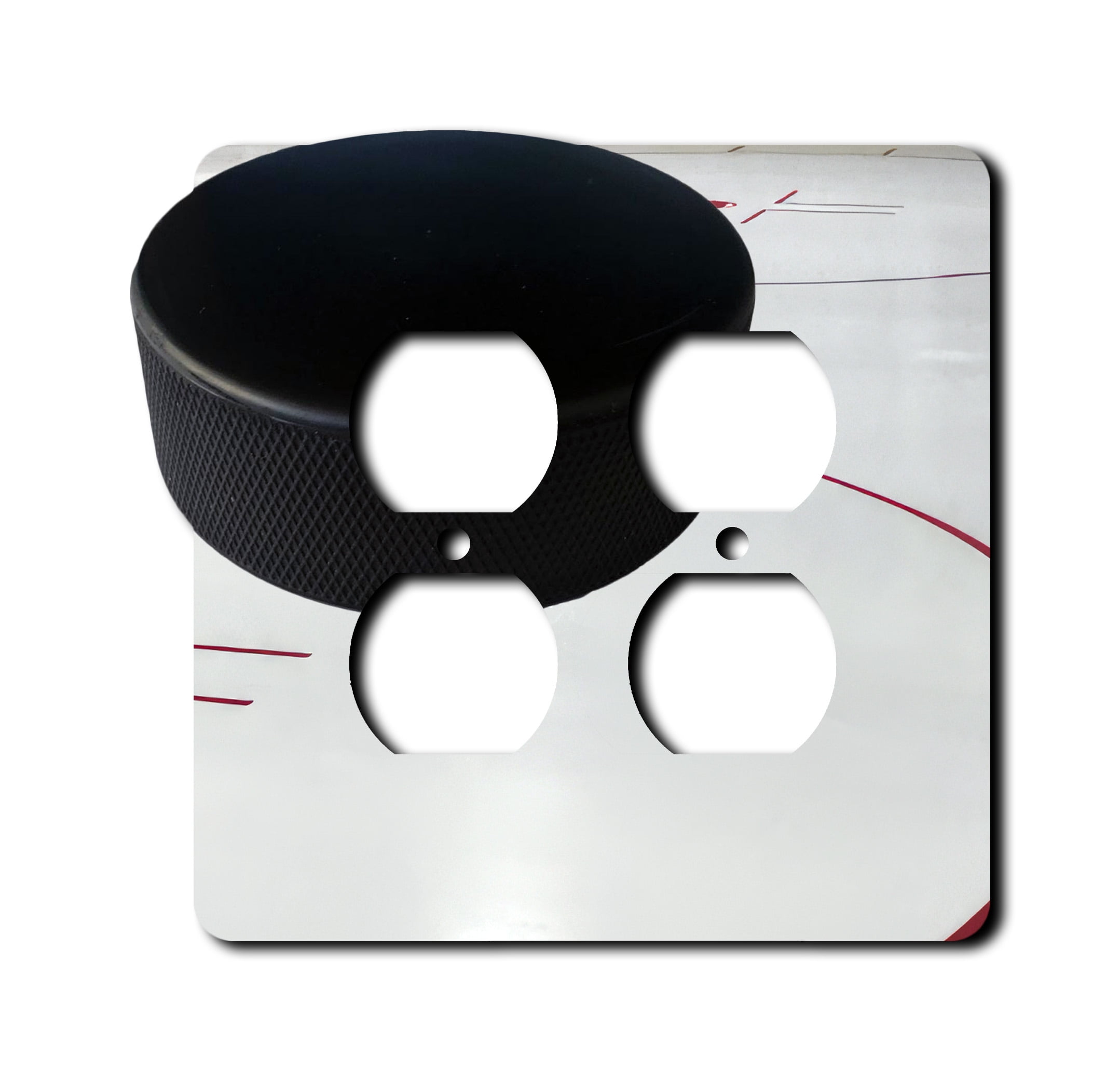 Off The Wall Plates - Hockey Puck - Double Gang Outlet - Walmart.com