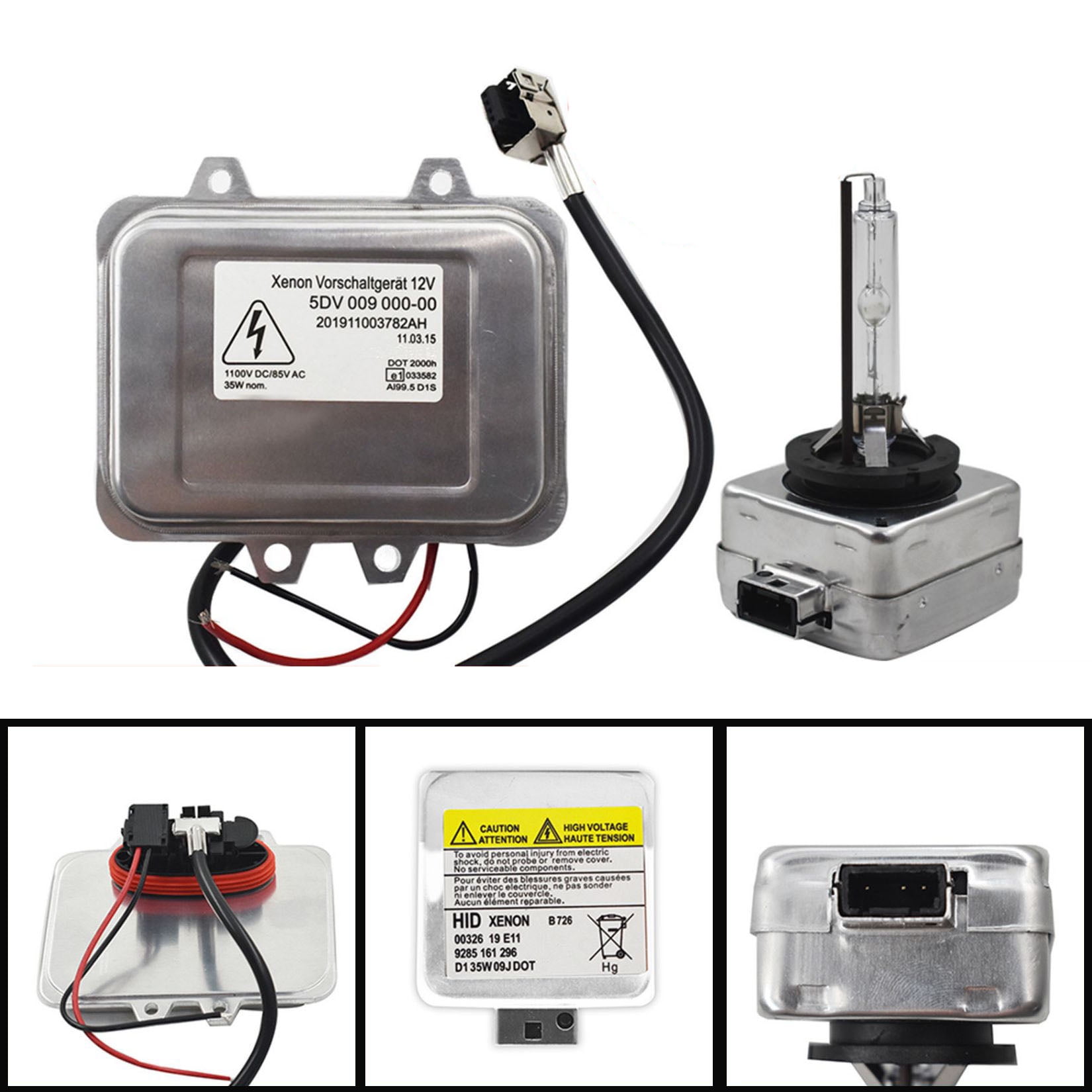 Xenon Headlight Ballast with Igniter & D1S Bulb 5DV-009-000-00 ...