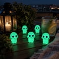 10 Pack Glow in the Dark Halloween Ghost Ornaments, Mini Resin ...