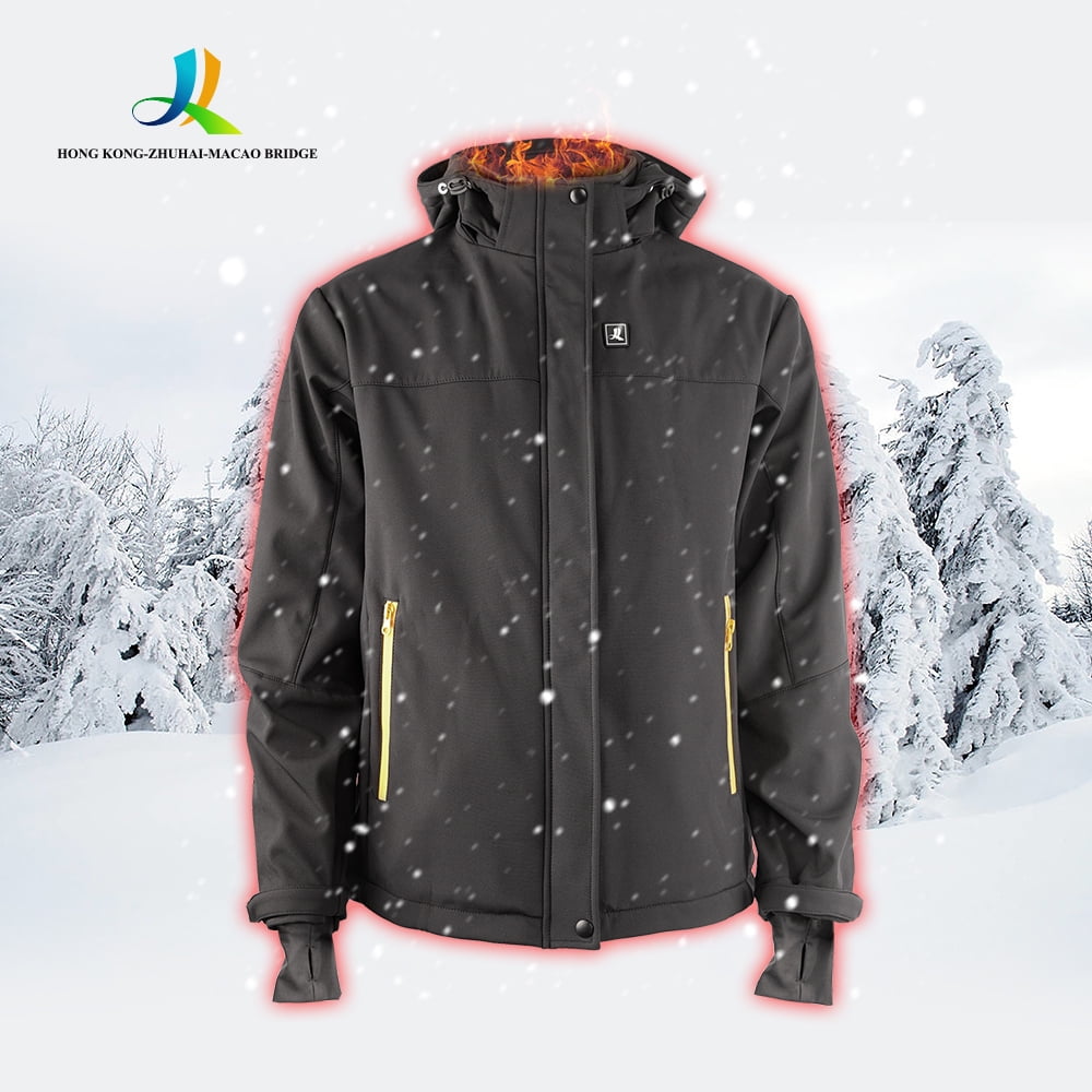 Mens Heated Jacket With Battery Pack,5V 5200mAh Waterproof Rechargeable ...