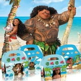 12Pcs Moana Theme Paper Boxes for Gift and Candy Packaging，Kraft Paper ...