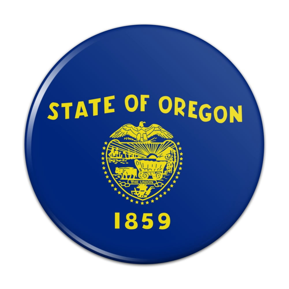 Oregon State Flag Pinback Button Pin - Walmart.com