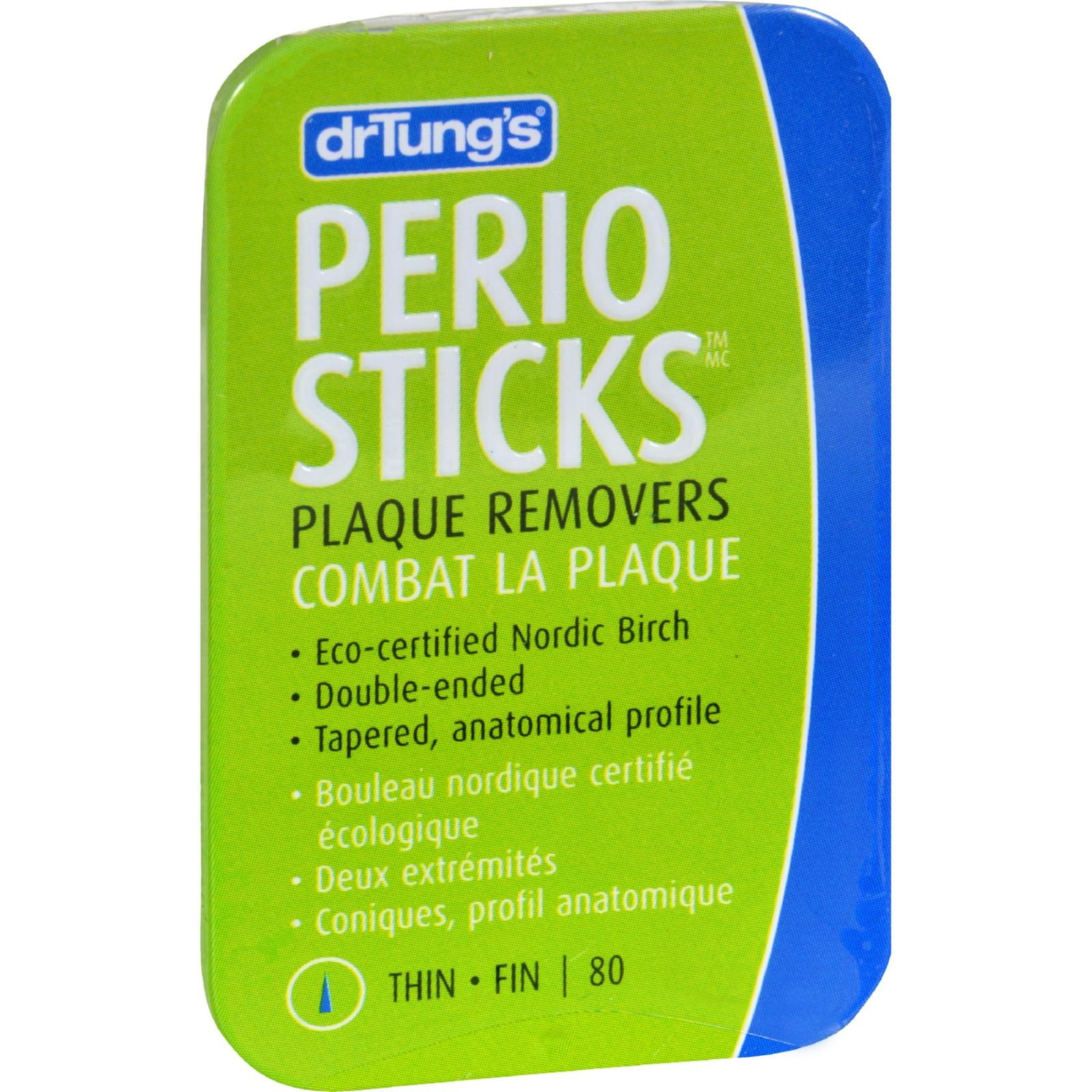 Dr. Tung's Perio Sticks Plaque Removers, Thin 80 ea. - Walmart.com