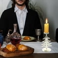 BESTYASH Metal Christmas Candle Holder for Tabletop Decoration, Festive ...