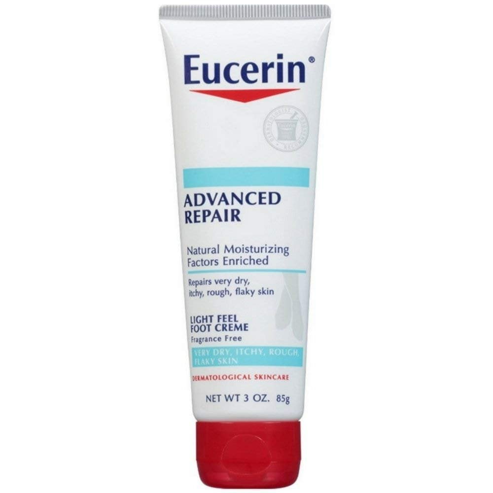 Eucerin Advanced Repair Light Feel Foot Creme, 3 oz - Walmart.com
