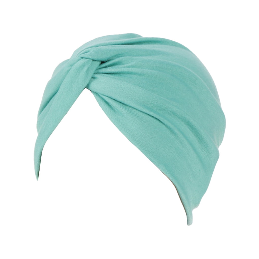 Linyer Muslim Turban Hijabs Caps Forehead Color Turbans Knot Hats ...