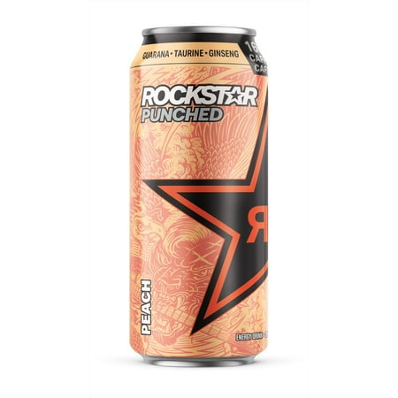 ROCKSTAR PUNCHED PEACH, Rockstar Punched Peach 473ml - Walmart.ca