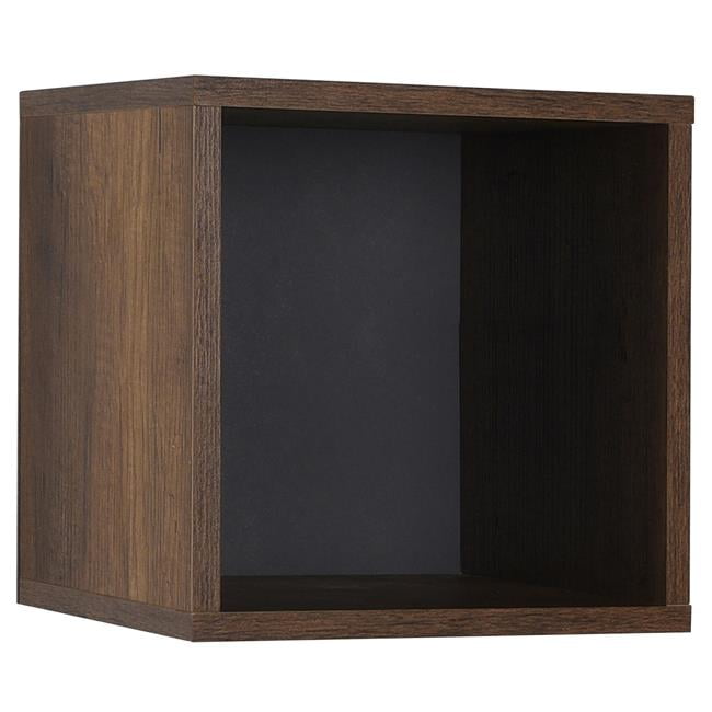 Lux Cube Wall Shelf - Canyon Walnut - Walmart.com