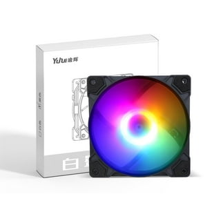 SAMA INFW FRGB 120MM White Case Fan Fixed Rainbow infinity mirror 12cm ...