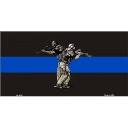 Blue Line Centered Swat License Plate | Walmart Canada