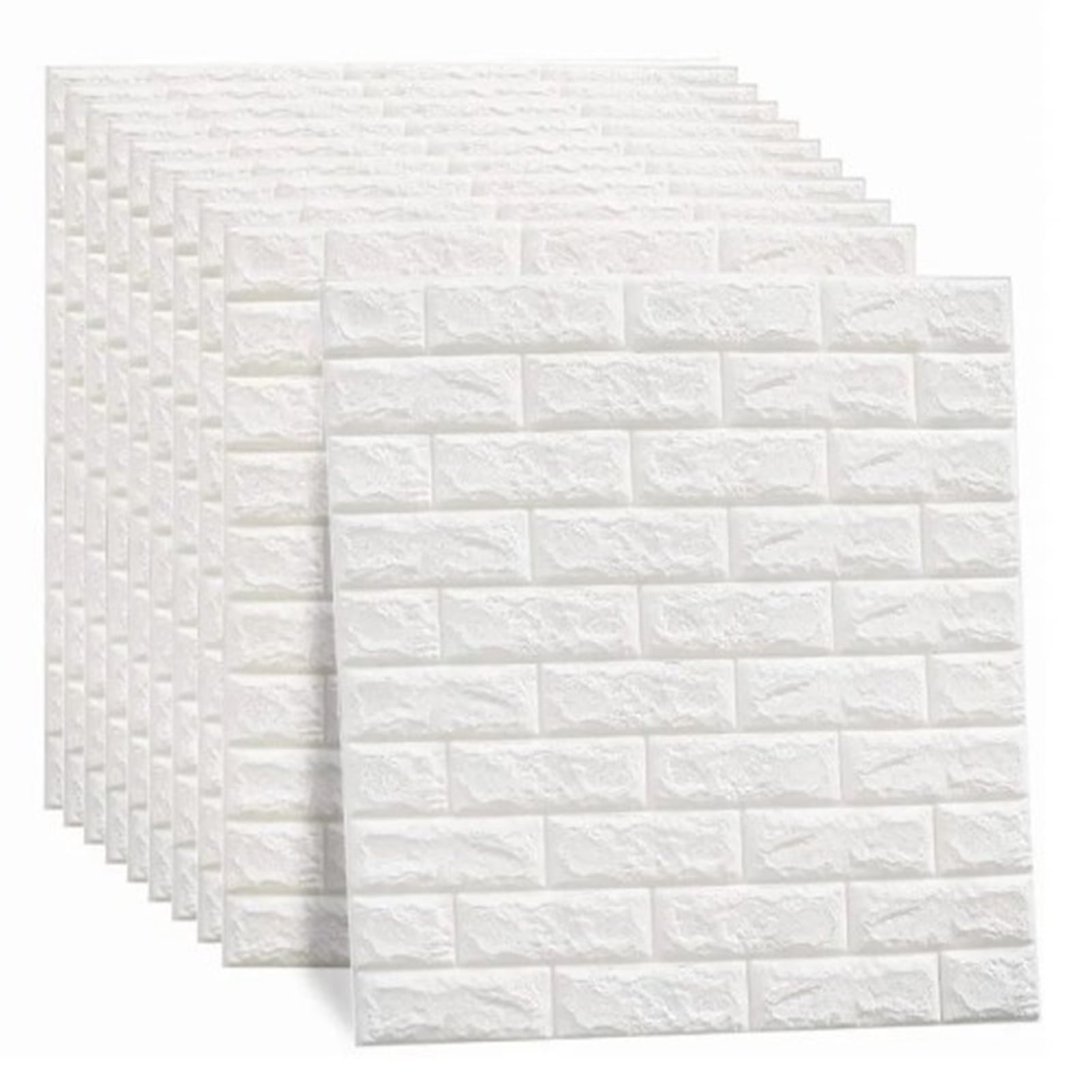 Click here for Liyjtk 10pcs 3d Brick Wallpaper In White  Faux Foa... prices