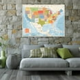2025 Color Map Of United States USA Updated with Mount M-cKinley Art ...