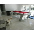 White Billiards Valenti Modern Slate Pool Table - Walmart.com