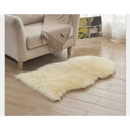 Fluffy Faux Fur Sheepskin Rug Living Room Bedroom Floor Carpet Rugs ...