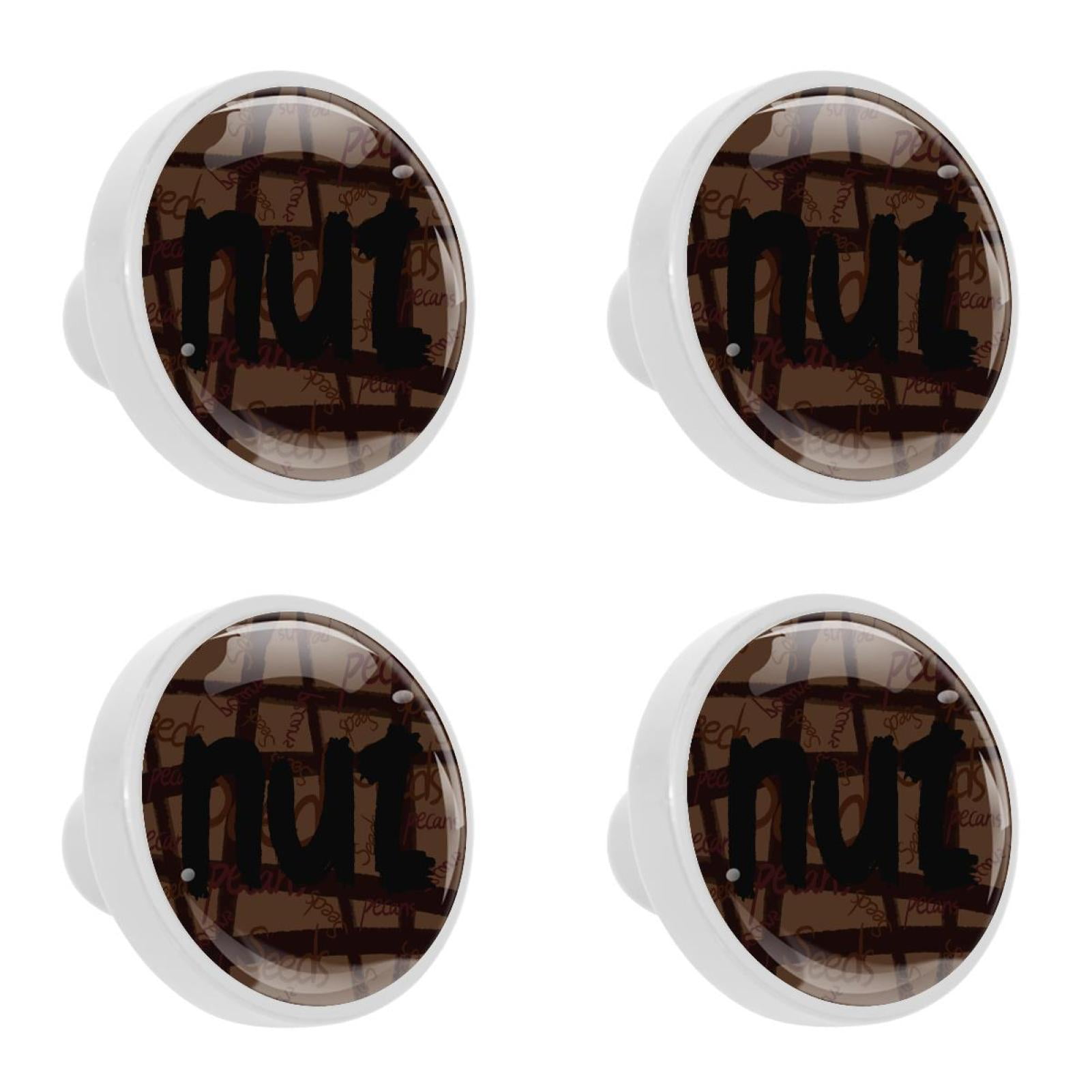 4 Pcs Letter Knobs for Kitchen Cabinet Cupboard Dresser Bookcase Drawer ...
