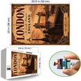 500-Piece Adult Wood Jigsaw Puzzle, Vintage London Tower Bridge Retro ...