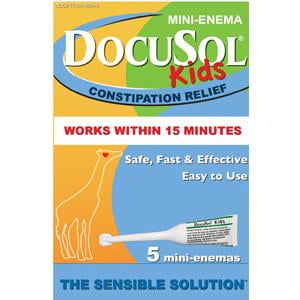 Alliance Labs DocuSol Kids Constipation Relief Mini Enemas 5 Count ...