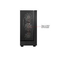 DIYPC Shadow-H3-ARGB Black Steel / Tempered Glass ATX Mid Tower ...
