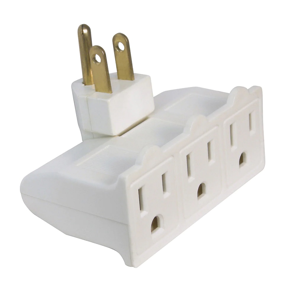 Cable Central LLC (5 Pack) 3-Outlet Swivel Power Tap - Walmart.com