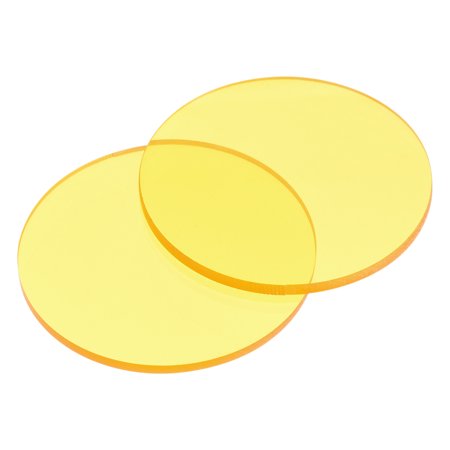 Uxcell 50MM Round Miniature Model Bases, 2.5MM Thick, Transparent ...