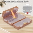 Daily Pill Organizer, 7 Compartments Portable Travel Pill Case ...