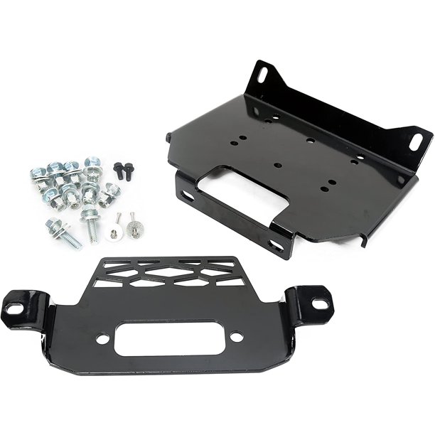 Kojem UTV Polaris Winch Mount Plate Bracket for 2015 2016 2017 2018 ...